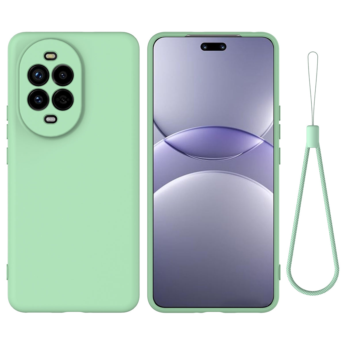Matte liquid silicone Huawei Nova 14 Pro 5G cover - Green – Lux-Case